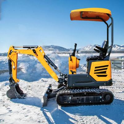 China 804 kg Mini Excavator 8.2 kW Diesel Engine Compact Crawler Digger for Narrow Spaces for sale