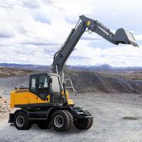 China EPA Certified 6.3 Ton Mini Wheel Excavator 46.3 KW 30° Gradeability for sale