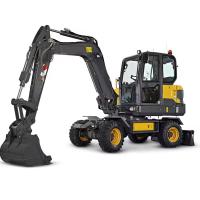 China EPA Certified 6.3 Ton Mini Wheel Excavator 46.3 KW 30° Gradeability for sale