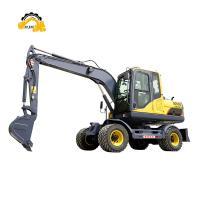 China XN75W-9Y Wheel Excavator 7 Ton Heavy Duty Construction with 50 kW Yuchai Engine for sale