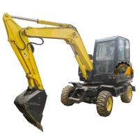 China 8.6 Ton Wheeled Excavator 55kW EPA Certified 35 km/h for Construction and Demolition for sale