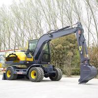 China 8.6 Ton Wheeled Excavator 55kW EPA Certified 35 km/h for Construction and Demolition for sale