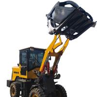 China 2ton One Piece Frame Wheel Loader with CE/Euro 5 Engine Multiple Attachments in Yellow for sale