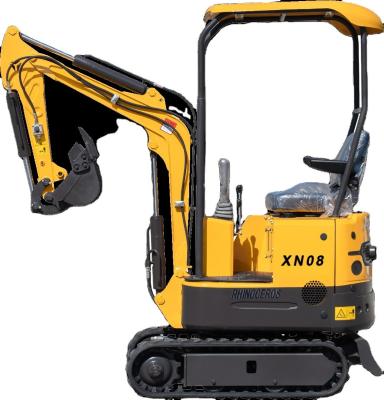 China 8.2kW 1 Ton Mini Excavator EPA CE Certified 1820mm Digging Radius Compact Excavator for sale