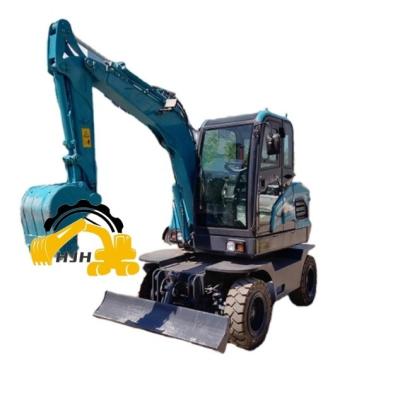 China 3.5 Ton 3.7 Ton Hydraulic Cylinder Bucket Wheel Excavator Telescopic Arm 34KW for sale