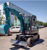 China 3.5 Ton 3.7 Ton Hydraulic Cylinder Bucket Wheel Excavator Telescopic Arm 34KW for sale