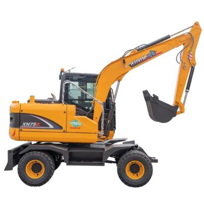 China 14.6KW 7ton Hydraulic Mini Bucket Wheel Excavator with HJH Valve for Excavator PC200 PC300 for sale