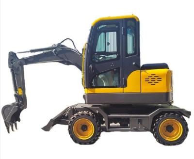 China Mini Excavator 8.5 Ton Hydraulic Wheel with 62.5kw Engine and 0.38m3 Bucket for sale