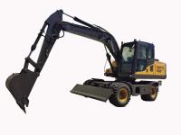 China 1360 kg Hydraulic Wheel Digger Excavator 0.6m³ Bucket 93 kW for Excavation for sale
