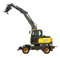 China Multi-functional Wheel Excavator with 300MM Lifting Height and 0.38m3 Bucket Capacity for sale