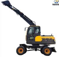China Max.Digging radius 6590MM 6Ton 7Ton Digger Wheel Excavator With High Carrying Capacity for sale