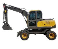 China Max.Digging radius 6590MM 6Ton 7Ton Digger Wheel Excavator With High Carrying Capacity for sale