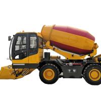 China 4.5cbm Full Automatic Mobile Concrete Mixer Truck Articulated Chassis 7700x2300x2620mm for sale