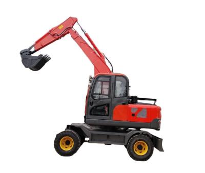 China Komamax Hydraulic Wheel Excavator 6590mm Digging Radius 0.36m³ Bucket for Trenching for sale