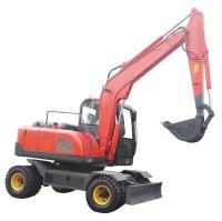 China Komamax Hydraulic Wheel Excavator 6590mm Digging Radius 0.36m³ Bucket for Trenching for sale