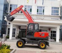 China Komamax Hydraulic Wheel Excavator 6590mm Digging Radius 0.36m³ Bucket for Trenching for sale