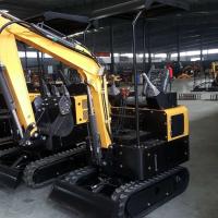 China 1000kg 1 Ton Mini Diesel Crawler Excavator 8.2kW Compact Digger for Construction for sale