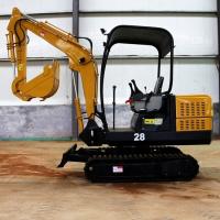 China 1000kg 1 Ton Mini Diesel Crawler Excavator 8.2kW Compact Digger for Construction for sale