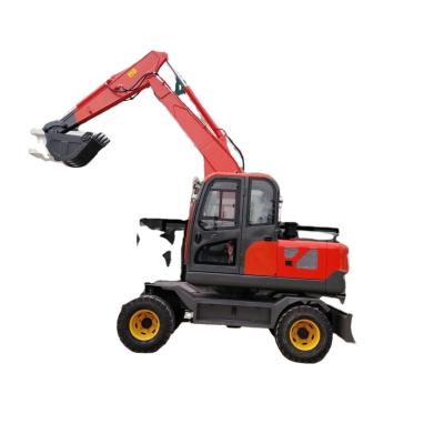 China 3.5 Ton Mini Wheeled Excavator with EPA Certification and 4650 mm Digging Height for sale