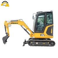 China 1 Ton Mini Excavator Hydraulic Crawler 1500kg 12kW for Small Room Operation for sale