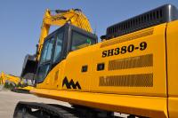 China SH380-9 Medium Crawler Excavator 124KW 170L Fuel Tank 0.6m3 Bucket Rotary Digger for sale