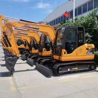 China 8 Ton Railway Crawler Excavator 2000 kg Hydraulic Cylinder with Sleeper Changer for sale