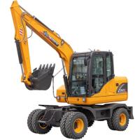 China 6300kg 46.3kW Wheel Excavator Bucket Digging Force 56kN for Building Material Shops for sale