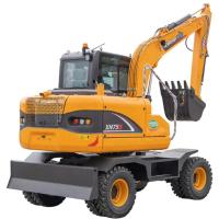 China 6300kg 46.3kW Wheel Excavator Bucket Digging Force 56kN for Building Material Shops for sale