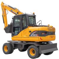 China 6300kg 46.3kW Wheel Excavator Bucket Digging Force 56kN for Building Material Shops for sale