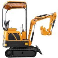 China Xn12 Mini Excavator 0.98ton Diesel Small Crawler Mini Digger With Cab for sale