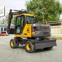 China 8.5 Ton 9 Ton Wheel Excavator XN85 XN90 PW85 PW90 PW150 with Supporting Legs 46.3 kw for sale