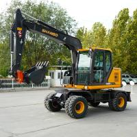 China 8.5 Ton 9 Ton Wheel Excavator XN85 XN90 PW85 PW90 PW150 with Supporting Legs 46.3 kw for sale