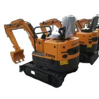 China 1 Ton Yellow R308 Mini Wheel Excavator Small Digger with Original Hydraulic Pump for sale