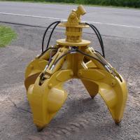 China 0.3 m3 Hydraulic Orange Peel Grapple Steel Grab Scrap for 6-9 Ton Excavators for sale
