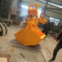 China 12m3 Wireless Remote Controlled Orange Peel Grapple Bucket Excavator Spare Parts 6-12cbm for sale
