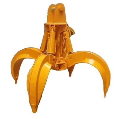 China Customizable OEM Excavator Hydraulic Orange Peel Grab 6-12cbm for Scrap Metal Unloading for sale