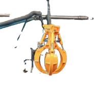 China Customizable OEM Excavator Hydraulic Orange Peel Grab 6-12cbm for Scrap Metal Unloading for sale