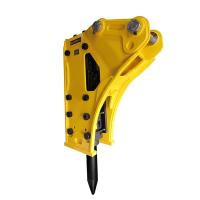 China 5 Ton Excavator Hydraulic Rock Breaker Side Type Hammer 25-50 LPM Flow for sale