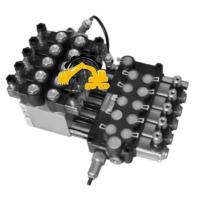China 15 Tons Wheel Digging Parts HVY18.3 Hydraulic Triple Valve with High Flow Efficiency for sale