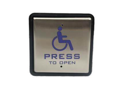 China SS304 125VAC 12V 15x115x45mm Disabled Push Button for sale
