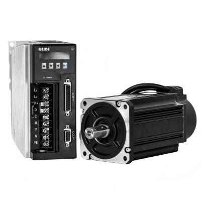 China 1.3kw 1500rpm Servo AC Motor 2500PPR Servo Motor Driver Kit for sale
