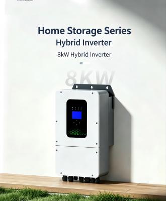 China Single-Phase Hybrid Solar Inverter, 8Kw, Pure Sine Wave, off-Grid Grid-Tied, MPPT, Energy Storage Inverter, 48V, Wall-Mounted, P65, EU Version for sale