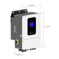 China Single-Phase Hybrid Solar Inverter, 8Kw, Pure Sine Wave, off-Grid Grid-Tied, MPPT, Energy Storage Inverter, 48V, Wall-Mounted, P65, EU Version for sale