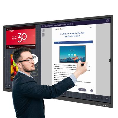 China 65-Inch Smart Android Interactive Panel Whiteboard Type with OPS Computer for Enhanced Interactive Board Experience for sale