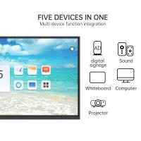China 86-Inch Interactive Whiteboard with UHD 4K Panel 4000:1 Contrast Ratio Smart Touch Screen Board for sale