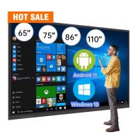 China Interactive White Board 86 Inches Uhd 4k 3840 X 2160 Interactive Panel 4000:1 Interactive Panel Smart Board Touch Screen for sale