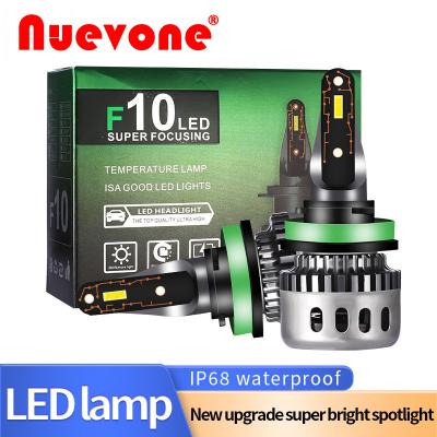 China F10 LED Headlight 100W 13800 Lumens High Low Beam H1 H4 H7 9005 9006 Car Bulb for sale