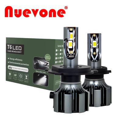 China T6 45W 8000LM LED Car Headlight Bulb H11 H7 H4 High Low Beam IP67 CE Approved for sale