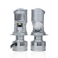 China LED Projector Headlight H4 12V 85W/60W High Low Beam Aluminum Housing Glass Lenses for sale