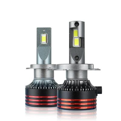 China M8 Pro H4 LED Headlight 130W Dual Beam Copper Cooling Spotlight IP68 Universal Fit for sale